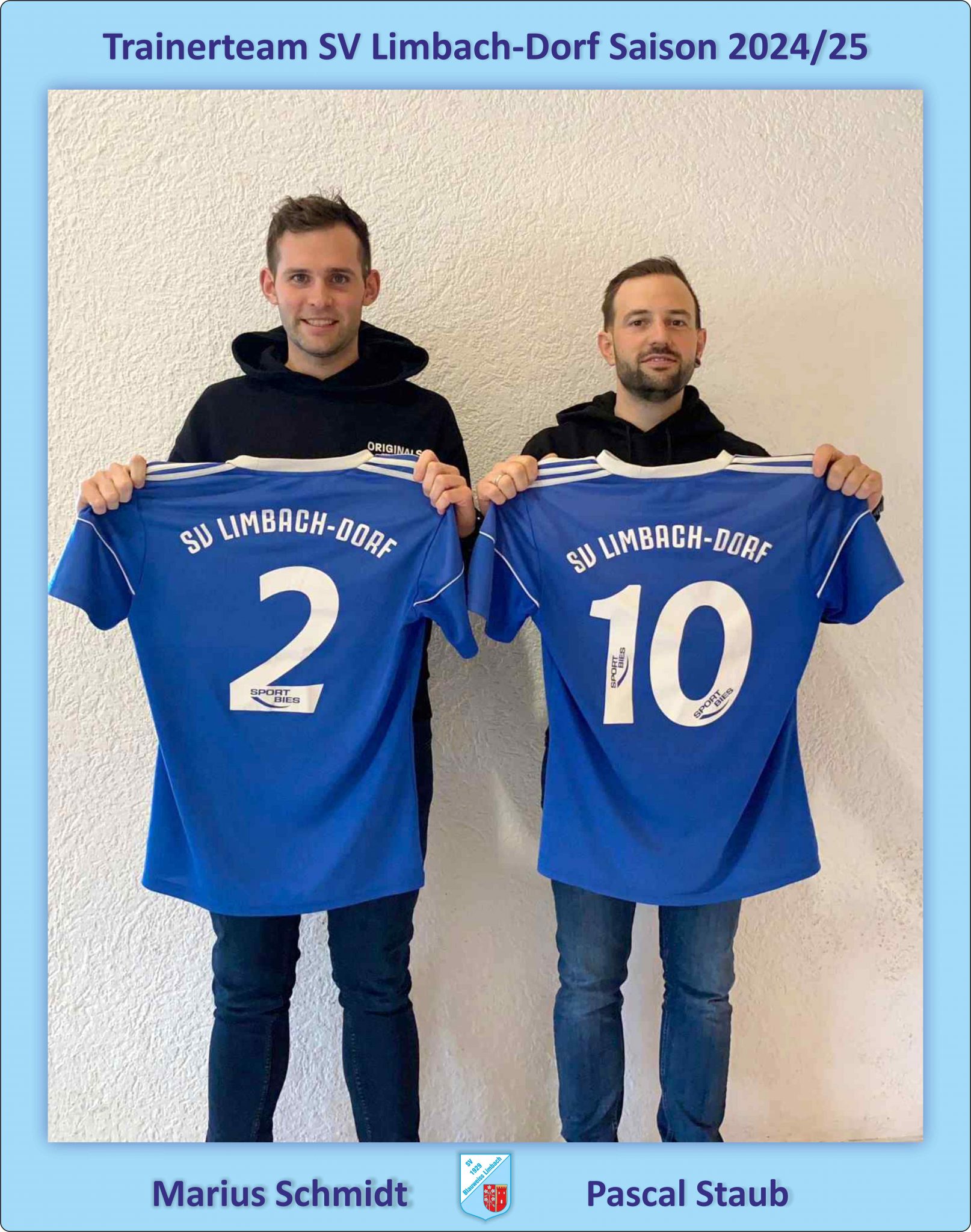 Neues Trainerteam für die Saison 24/25 – SV Blauweiss Limbach/Dorf e.V.